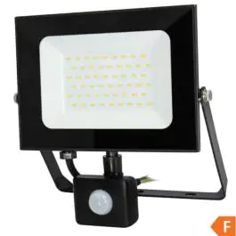 Commel LED reflektor 50W detek pokreta 4000k 4250lm 30kh crni