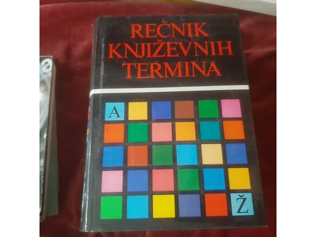 134 REČNIK KNJIŽEVNIH TERMINA