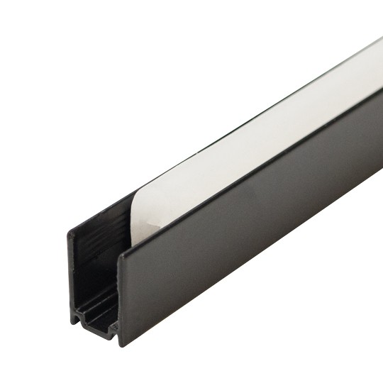 M76-C CRNI Aluminijumski profil za NEON LED trake 7.6x12.1x2000mm set bez difuzora Mitea Lighting