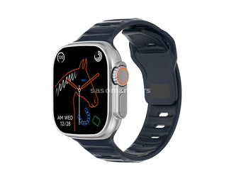Smart Watch DT8 Ultra crno-srebrni (silikonska narukvica)