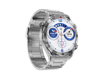 Smart Watch DT Ultramate srebrni (crna silikonska i srebrna metalna narukvica)