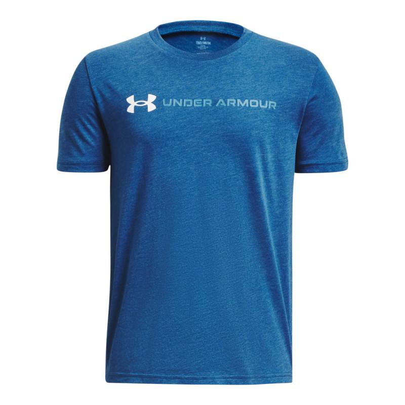 Under Armour Boys' UA Logo Wordmark Short Sleeve