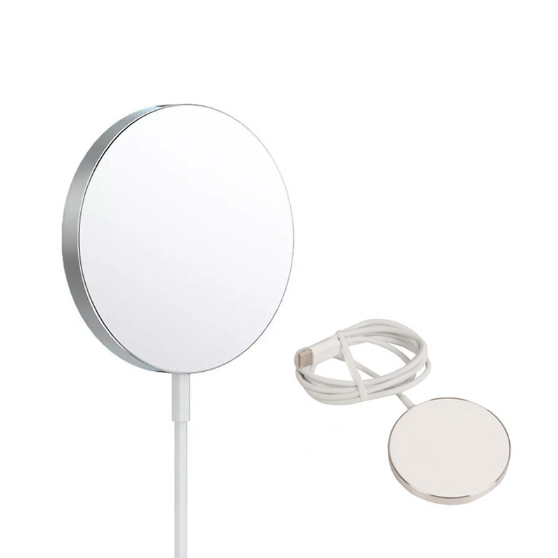 Wireless punjac REMAX white armor 15W magnetic srebrni