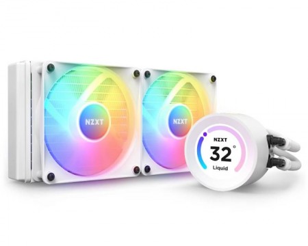 NZXT Kraken Elite 240 RGB vodeno hlađenje belo RL-KR24E-W1