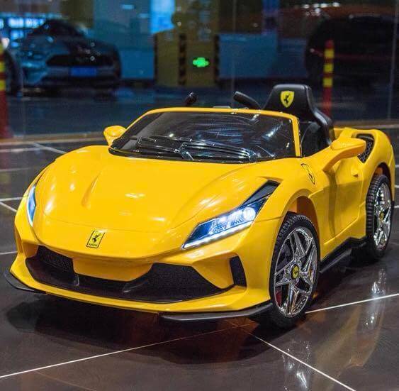 Auto za decu Ferrari style Y-MB5917P na akumulator sa ljuljajućom funkcijom – žuti, 023528