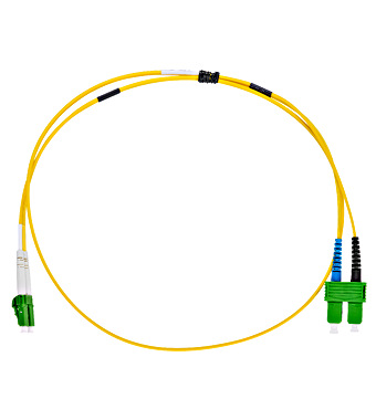 FO Patchcord Duplex LC/APC / SC/APC, 9/125µm OS2, LS0H-3
žuti, 10.0m