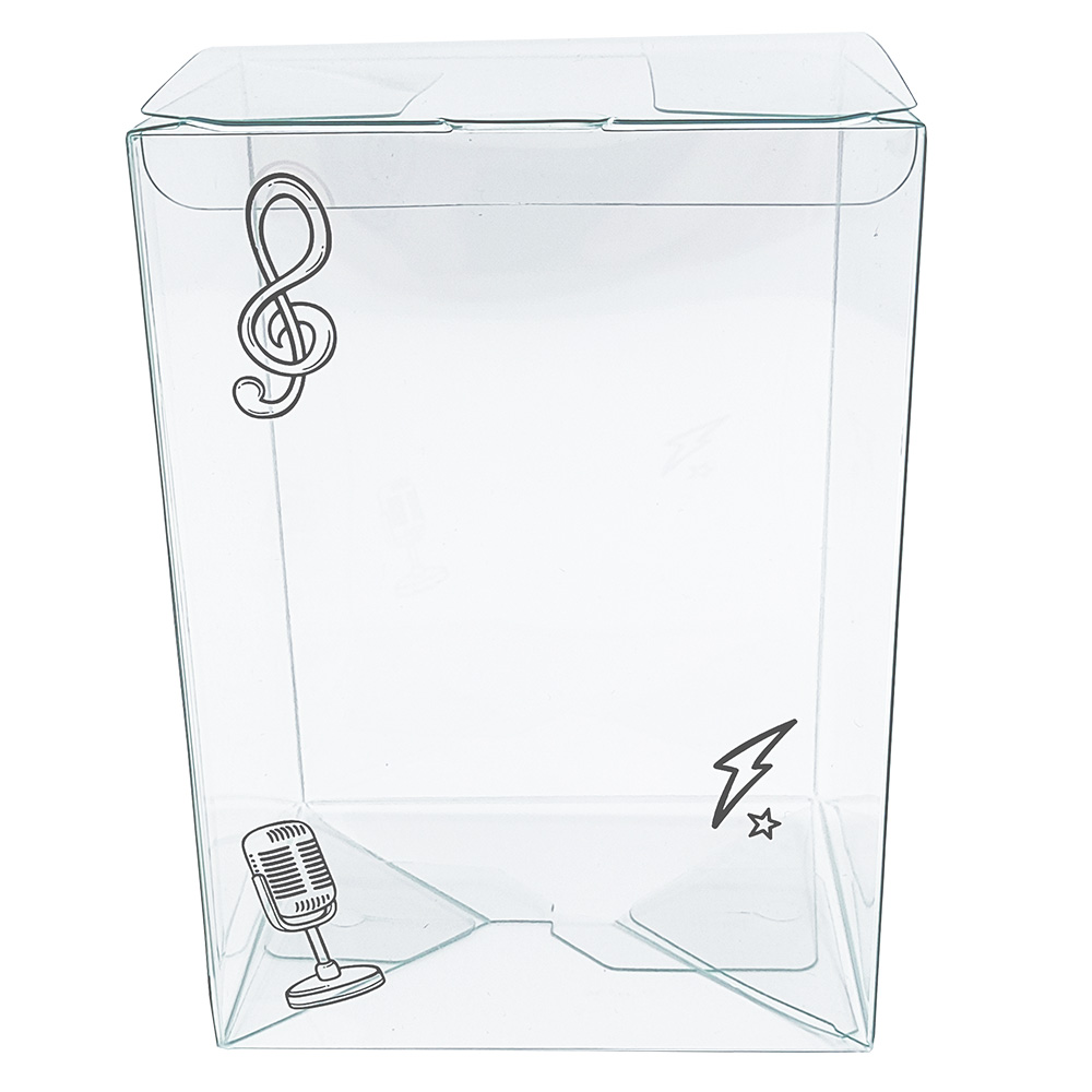 Clear Music Version 4'' Pop Protector With Film On It With Soft Crease Line And Automatic Bot Lock