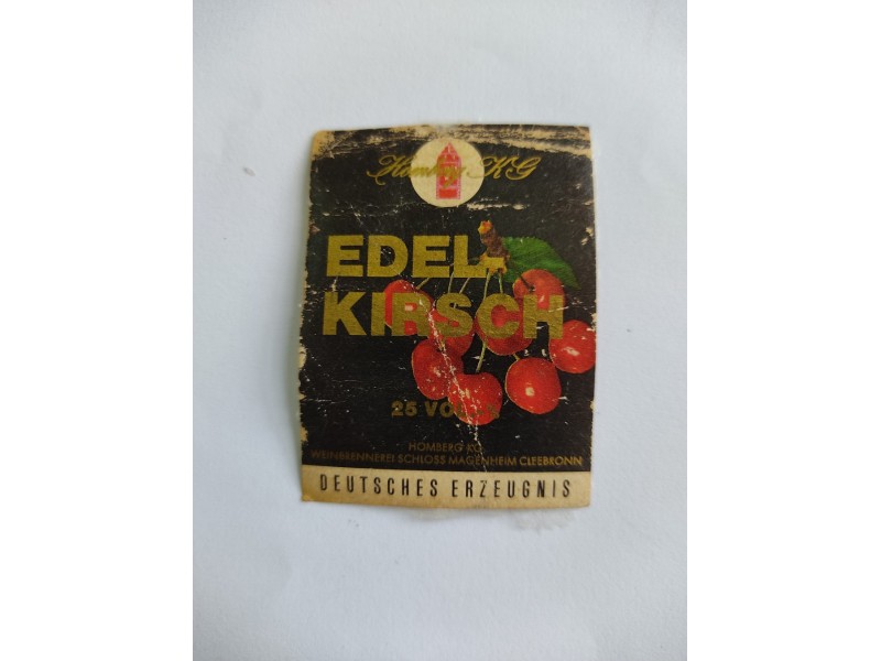 ETIKETA EDEL KIRSCH STARA MALA