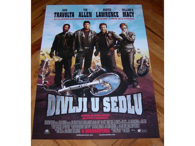 Divlji u sedlu (John Travolta) - filmski plakat