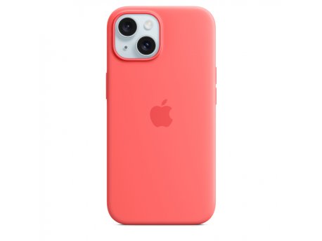 APPLE IPHONE 15 SILICONE CASE W MAGSAFE - GUAVA (MT0V3ZM/A)