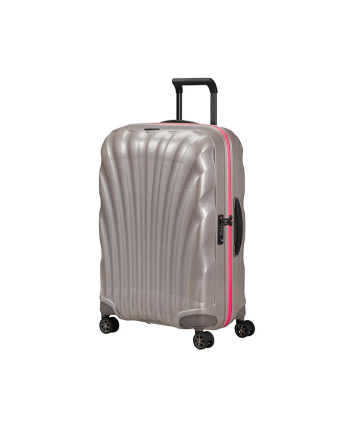 KOFER C-LITE-SPINNER S+ PEARL/FUCHSIA TROLLEY Samsonite