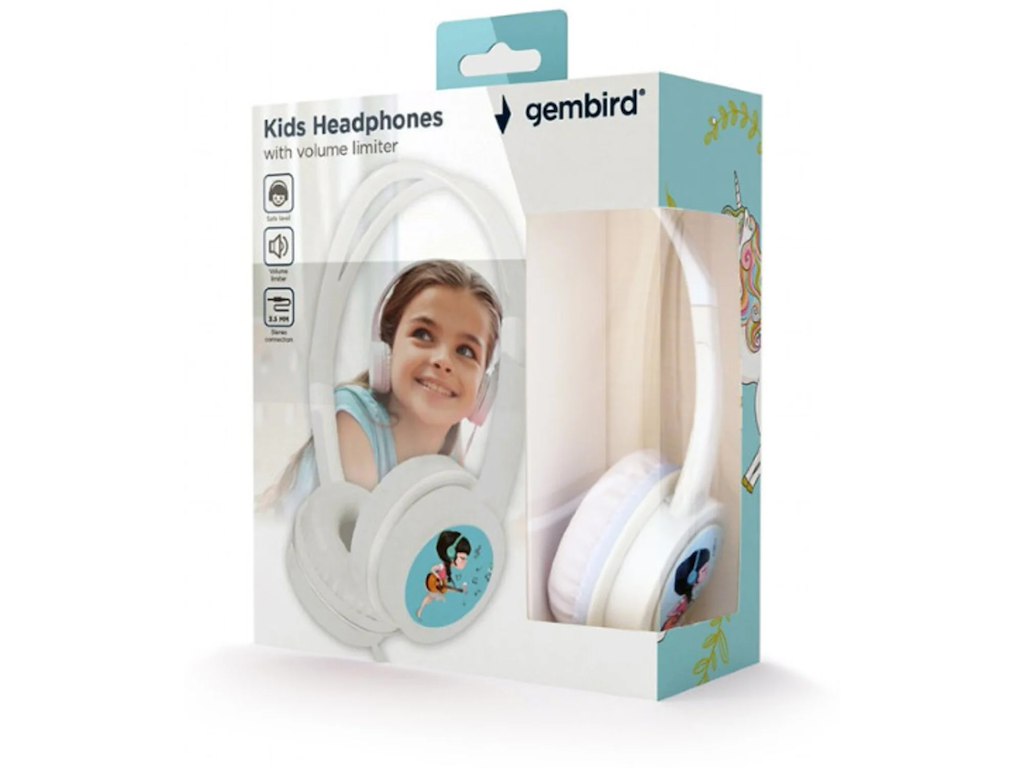 Gembird Dečije slušalice sa limiterom jačine zvuka 3,5mm MHP-JR-W