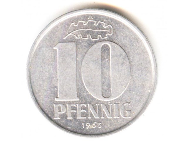 Nemacka DDR 10 pfennig 1965 A  aUNC