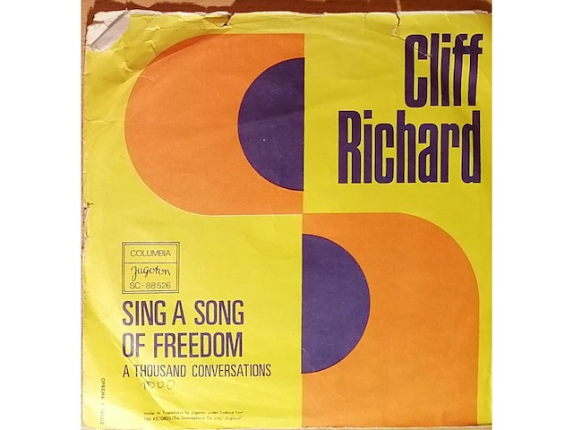 SP CLIFF RICHARD - Sing A Song Of Freedom (1971) VG-