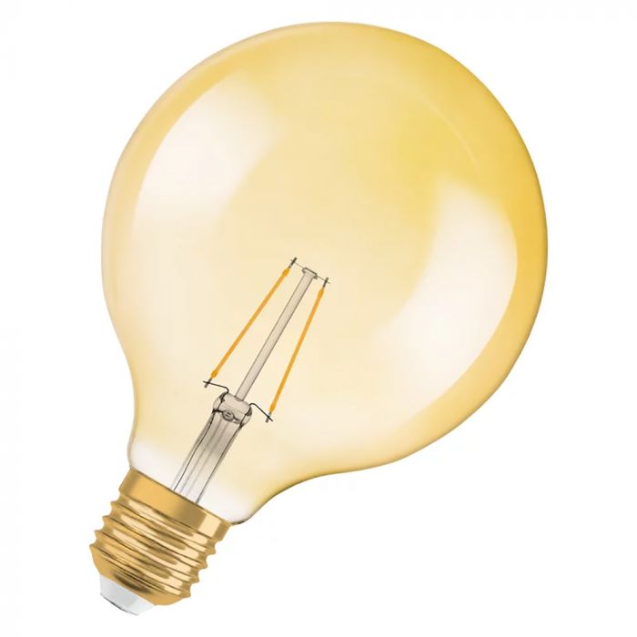 Vintage 1906 LED sijalica GOLD 22 3W/824 E27 GLOBE125