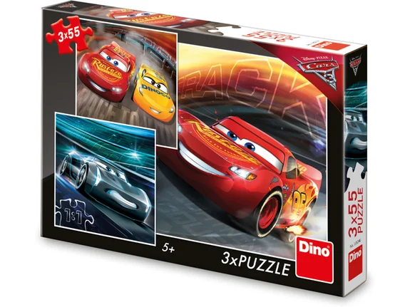 Dino Puzzle Cars 3 Trening 3x55kom