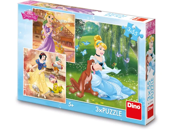 Dino Puzzle Princeze popodnevni odmor 3x55kom