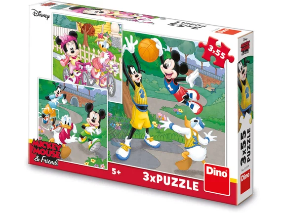 Dino Puzzle Miki and Mini sportisti 3x55kom