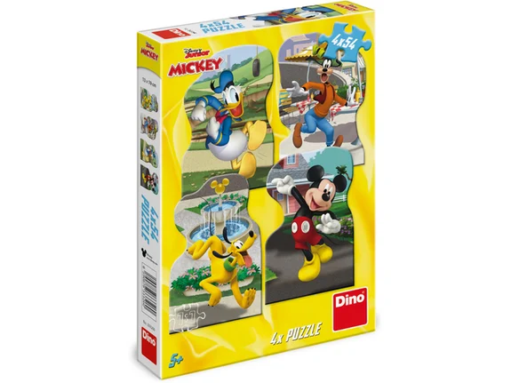 Dino Puzzle Miki u gradu 4x54kom