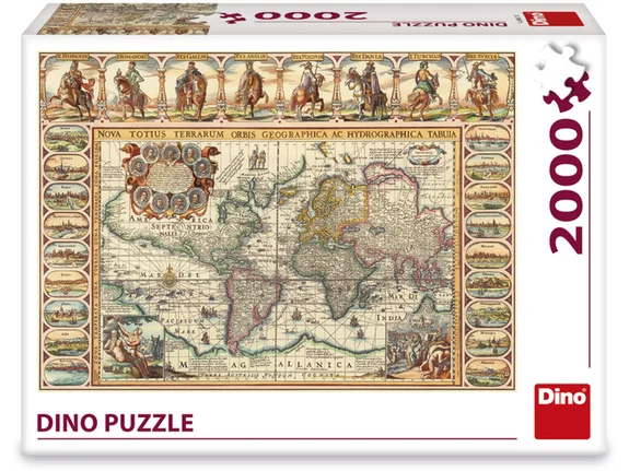 Dino Puzzle Istorijska mapa sveta 2000kom