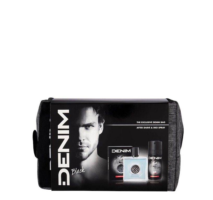 DENIM SET BLACK(AFTER SHAVE 100ML + DEO 150ML)NESESER