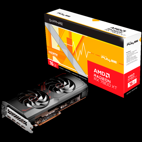 SAPPHIRE PULSE AMD RADEON RX 7800 XT GAMING 16GB GDDR6 DUAL HDMI / DUAL DP