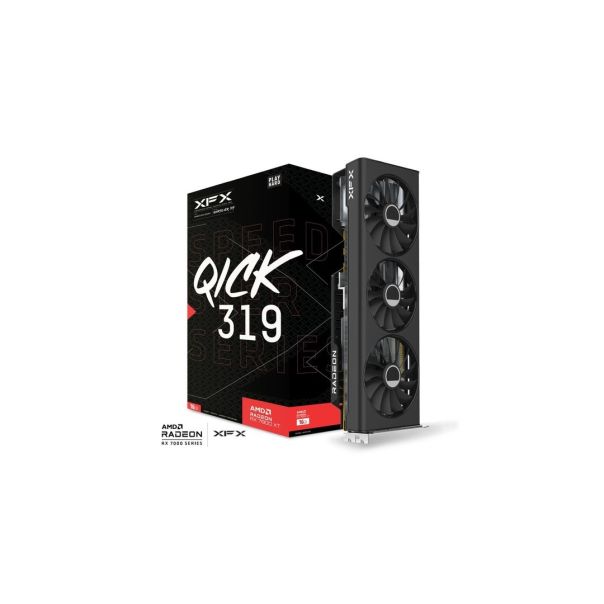 XFX AMD RX-7800XT QICK319 CORE 16GB GDDR6 256bit, 2430 MHz / 19.5 Gbps, 3x DP, 1x HDMI, 3 fan, 2.5 slot