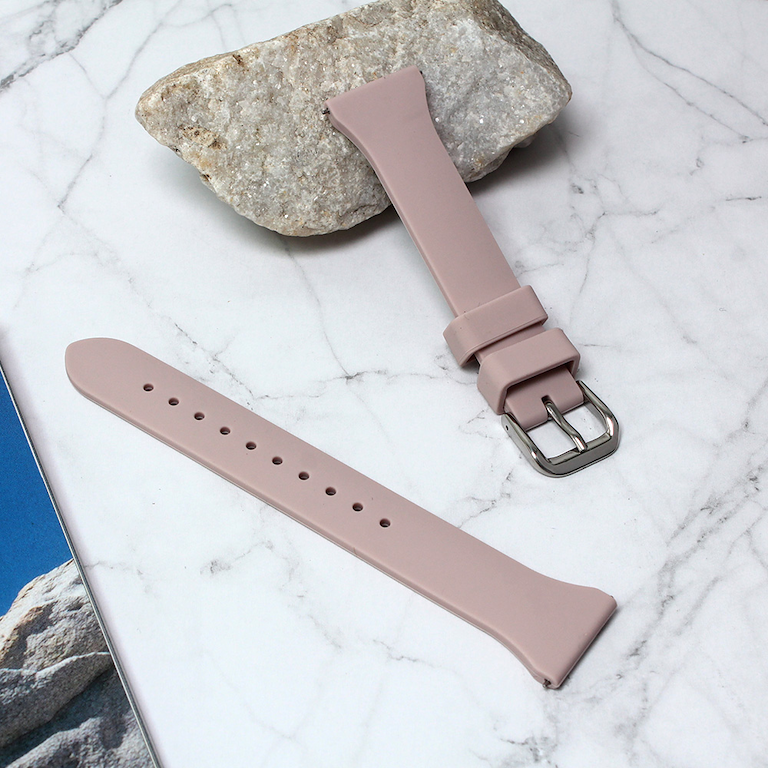 Narukvica flat (ravan) - smart watch Samsung 4, 5 20mm puder roze