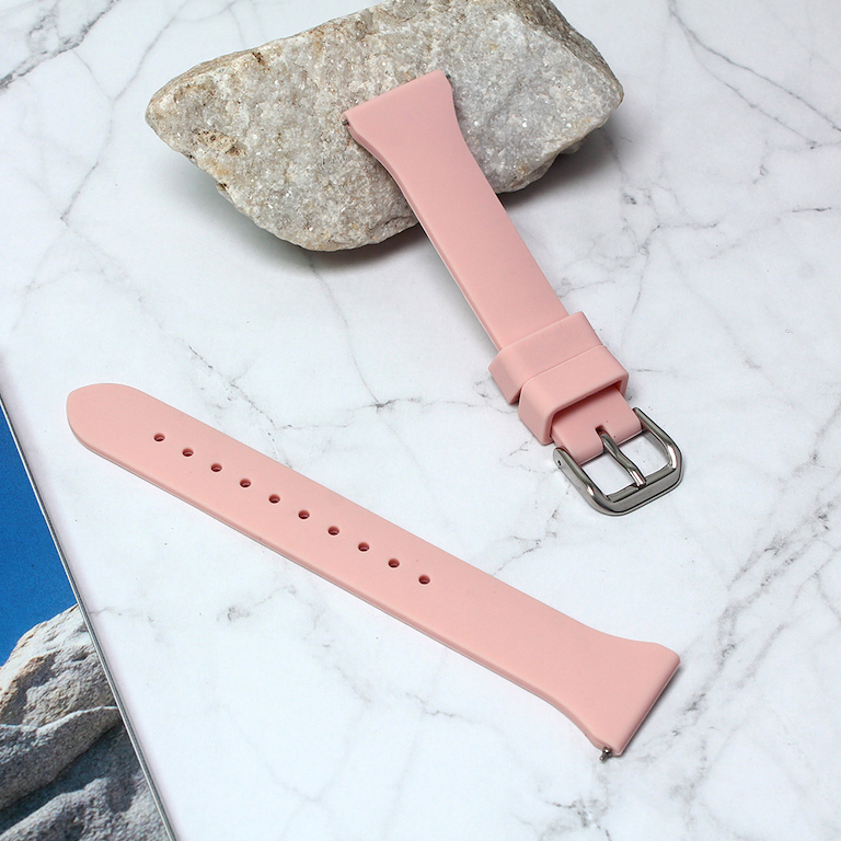 Narukvica flat (ravan) - smart watch Samsung 4, 5 20mm roze
