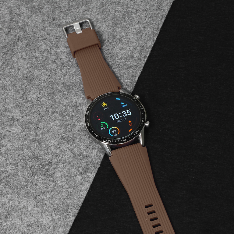 Narukvica relief - smart watch 22mm braon