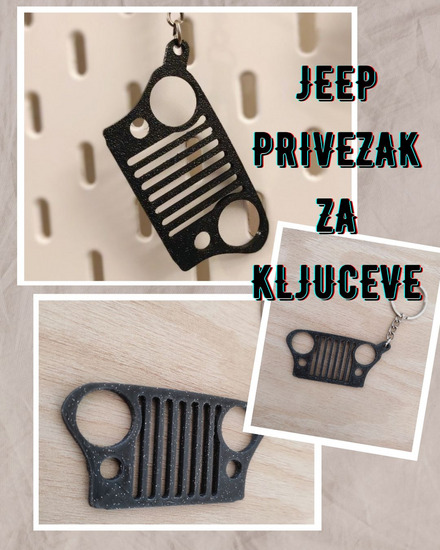 Jeep logo privezak za kljuceve