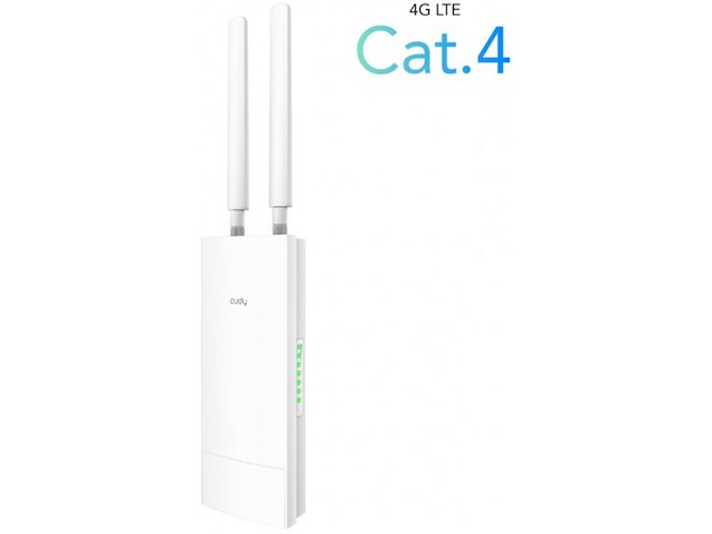 Cudy LT500 Outdoor 4G LTE Cat 4 AC1200 Wi-Fi Route, Nano SIM Slot, 10/100 Mbps WAN/LAN