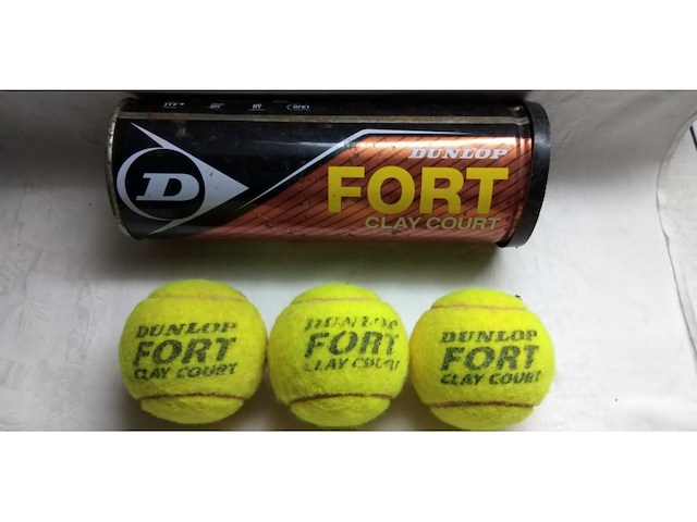 Loptice 3 originalne Dunlop fort , polovne,malo omeksal