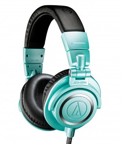 Audio Technica ATH M-50X ICE BLUE | Limited Professional Studio Monitor Headphones
