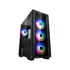 DEEPCOOL Matrexx 55 Midi Tower kuciste, E-ATX/ATX/mATX/mITX, kaljeno staklo, 4xRGB Vent.