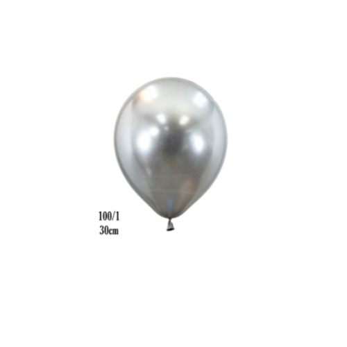 Baloni 100kom 30cm srebrni 17-2881