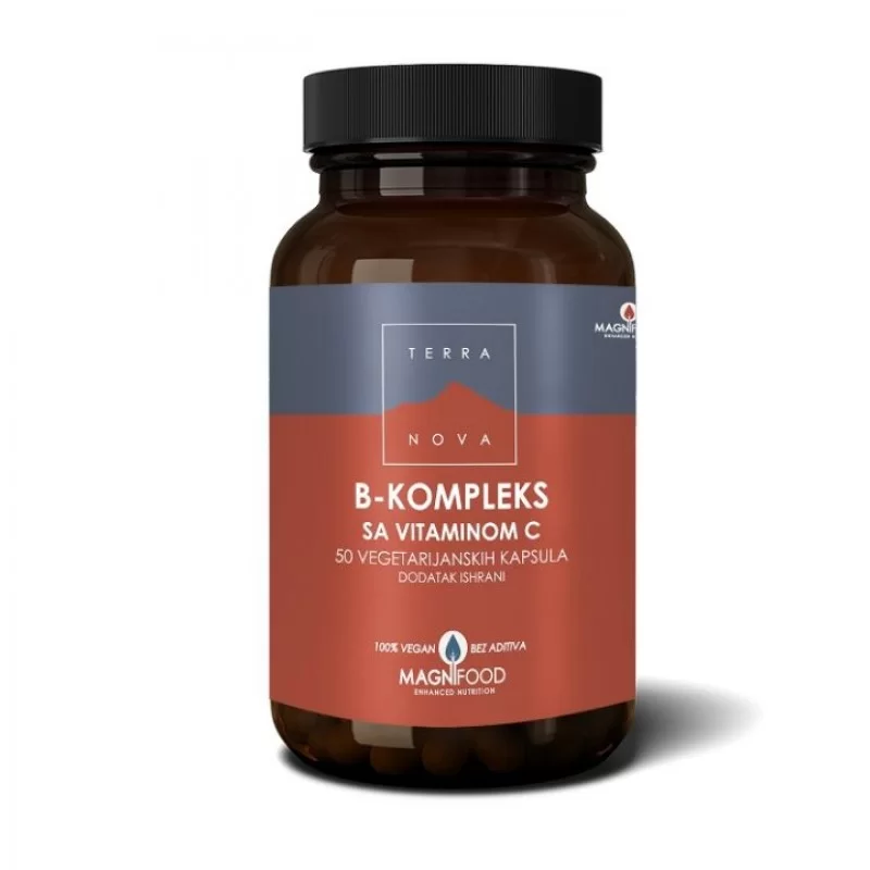Terranova B-complex + Vitamin C 50 kapsula