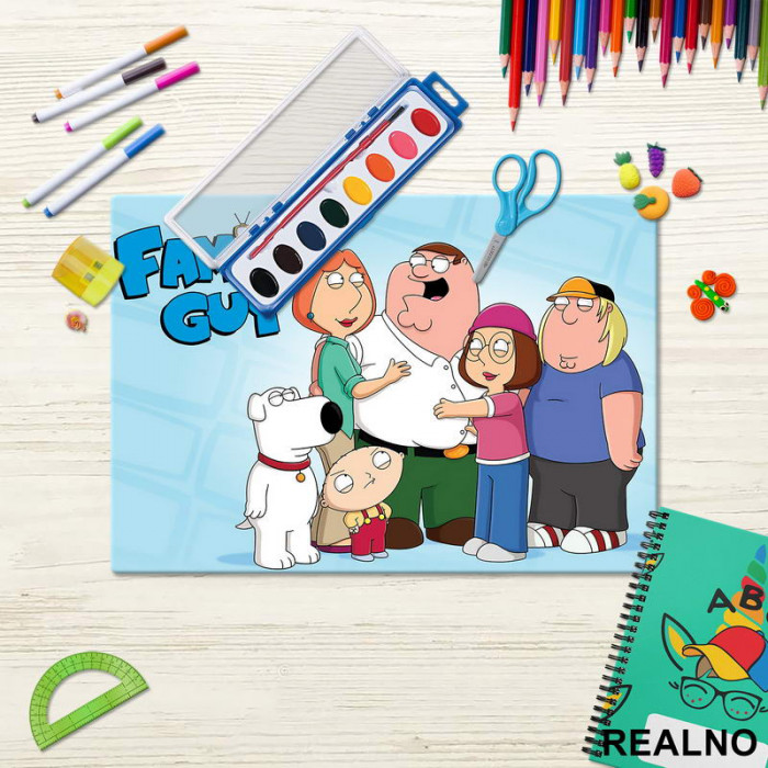 HAPPY FAMILY - BLUE - FAMILY GUY - PODMETAČ ZA STO