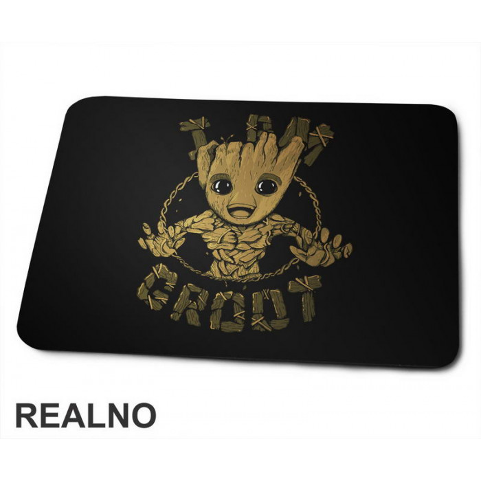 I AM GROOT - BROWN NATURE - GUARDIANS OF THE GALAXY - PODLOGA ZA MIŠ