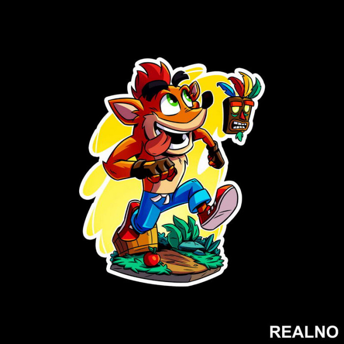 Crash Bandicoot - Running - Nalepnica