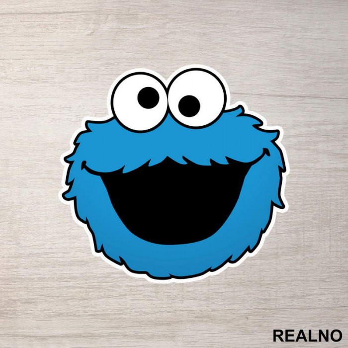 COOKIE MONSTER - HEAD - CRTANI FILMOVI - NALEPNICA