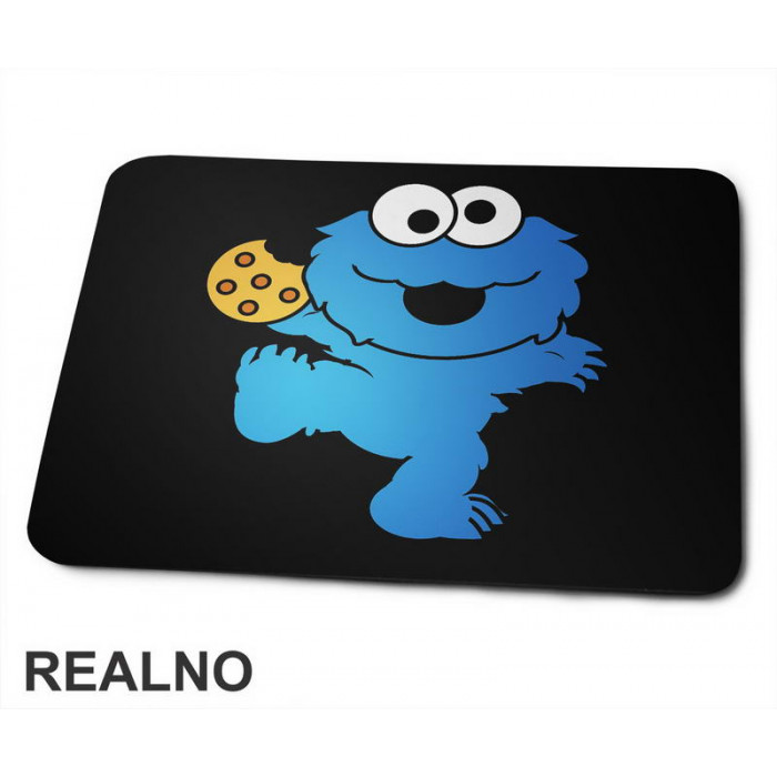 COOKIE MONSTER - HOLDING A COOKIE - CRTANI FILMOVI - PODLOGA ZA MIŠ