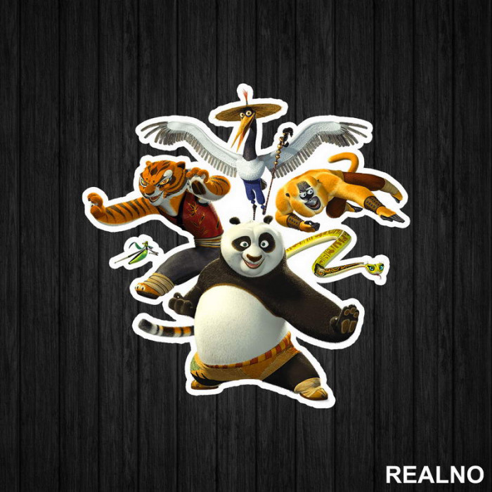 KUNG FU PANDA - EKIPA - CRTANI FILMOVI - NALEPNICA