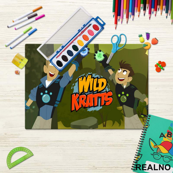 MARTIN I KRIS - WILD KRATTS - BRAĆA KRET - CRTANI FILMOVI - PODMETAČ ZA STO