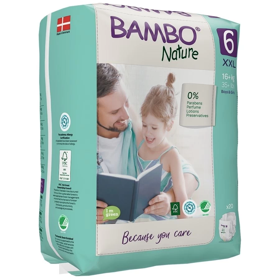 BAMBO Nature Pelene za Decu Br. 6 20 Pelena