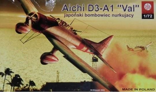 1/72 Maketa aviona Aichi D3-A1 Val