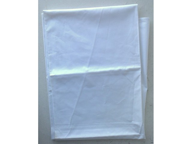 beli pamučni krevetski čaršav 207x140 cm