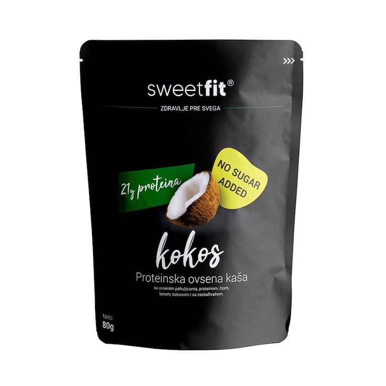 Sweet fit kaša proteinska kokos 80g sweet fit