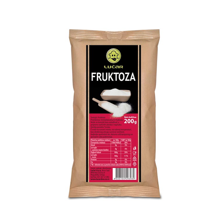 Lučar fruktoza 200g lučar