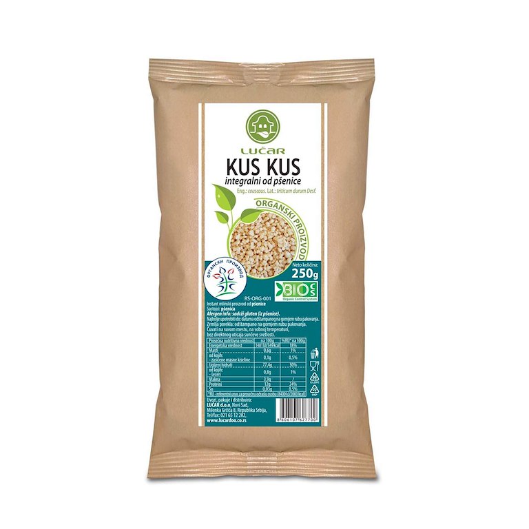 Lucar kus kus-integralni od psenice kus kus 250 g